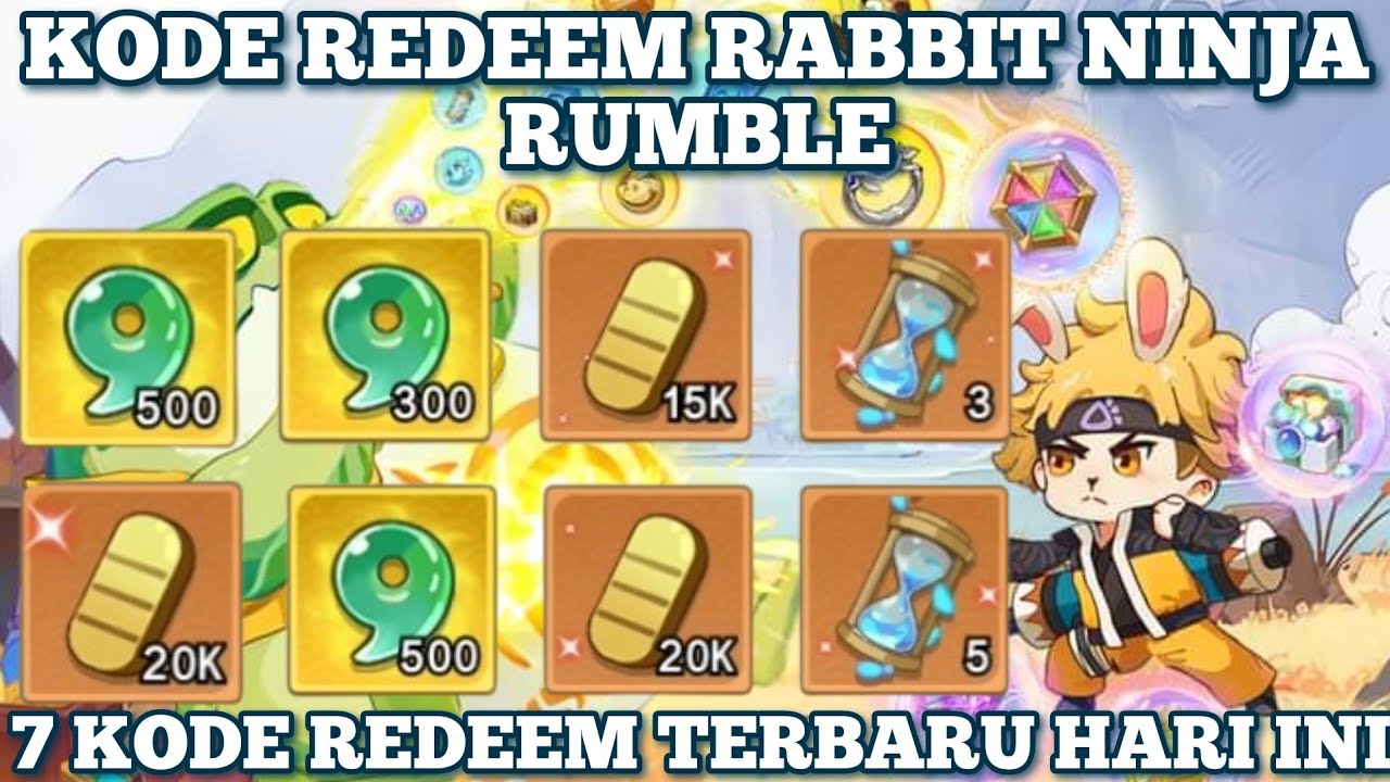 Kode Redeem Rabbit Ninja Rumble 2024 ! Gift Code Rabbit Ninja Rumble ...