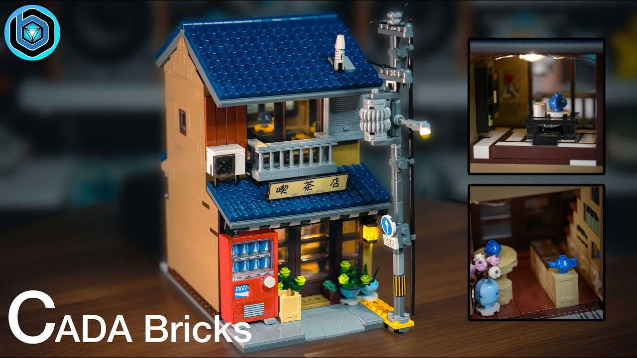 Cada Bricks Japanese Tea Shop | Speed Build | Lego Compatible - YouTube