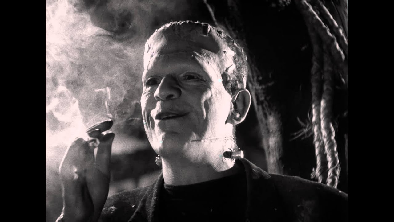Frankenstein's monster smokes dank weed - YouTube