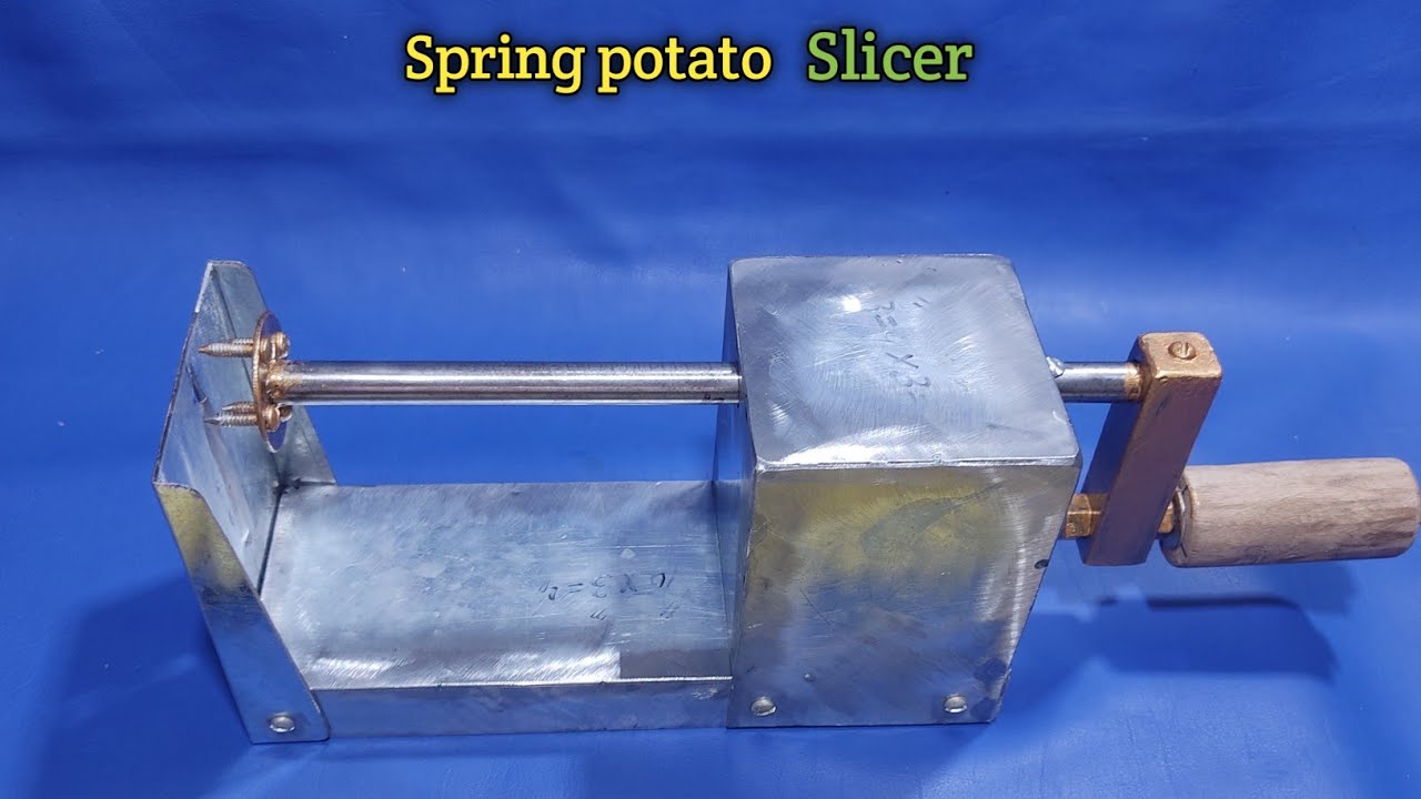 How To Make Spring Potato Slicer !! Spiral Potato !! Diy Spring Potato ...