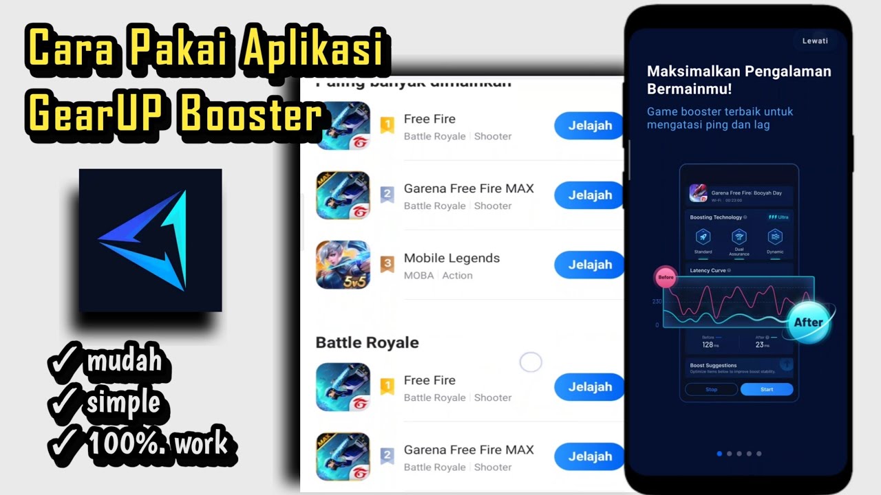 Cara Pakai Aplikasi GearUP Booster - YouTube
