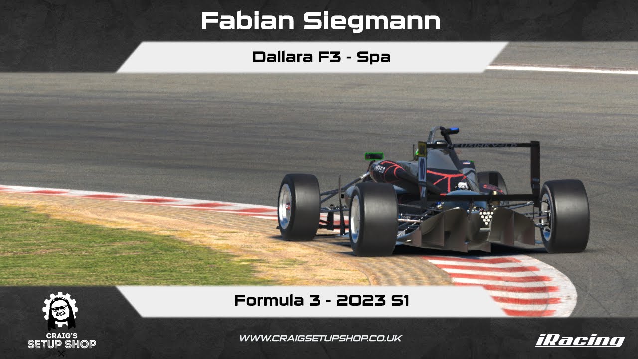 iRacing - 23S1 - Dallara F3 - Formula 3 - Spa - FS - YouTube