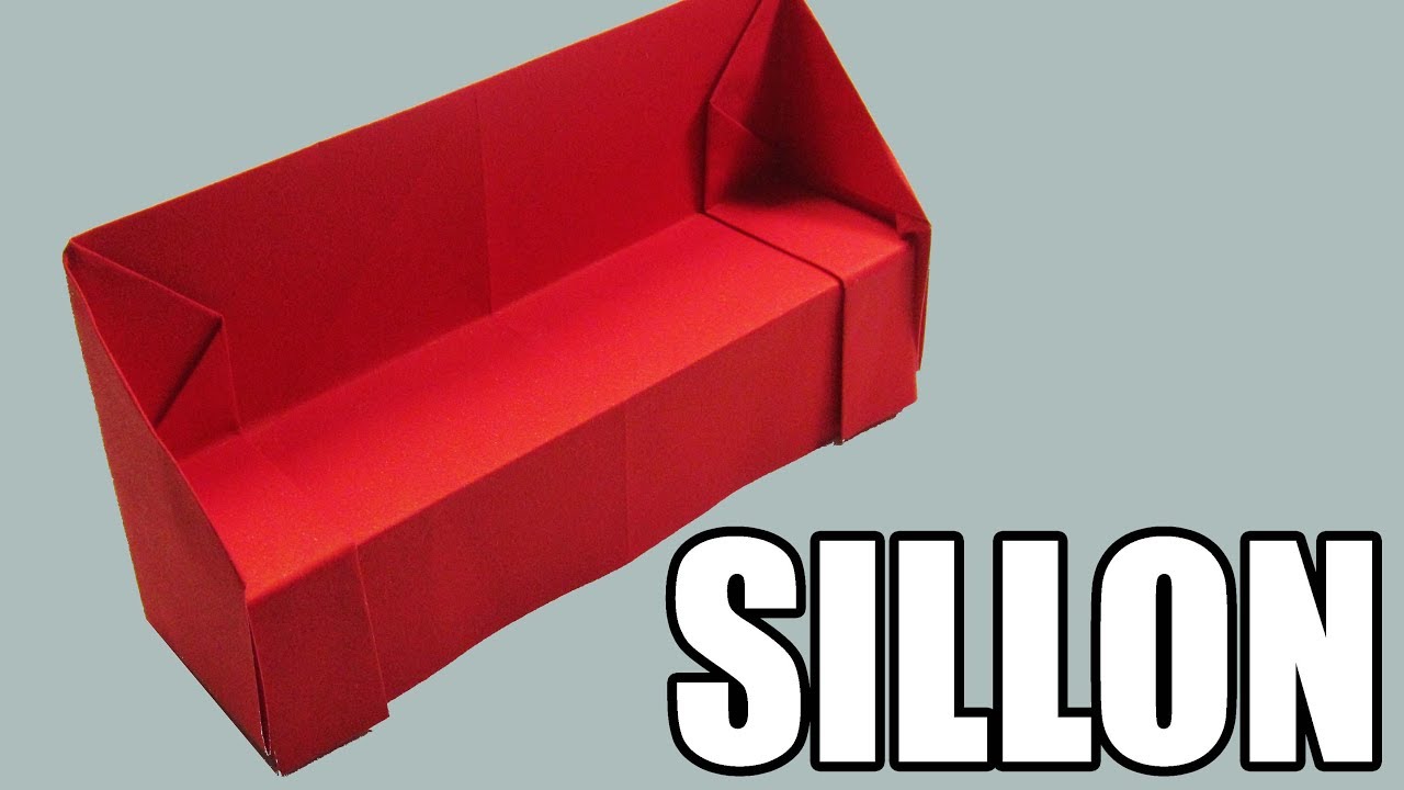 ORIGAMI SILLON DE PAPEL | ORIGAMI FACIL - YouTube