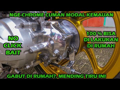 Cara Membuat Krengkes Seperti Cermin/Nge-Chrome Krengkes Motor Beat Di Rumah