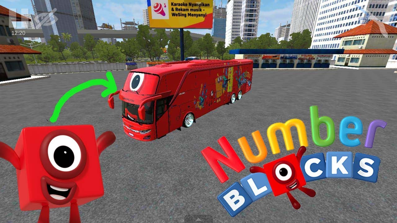 Test drive Numberblocks bus with one character + relaxation music ...