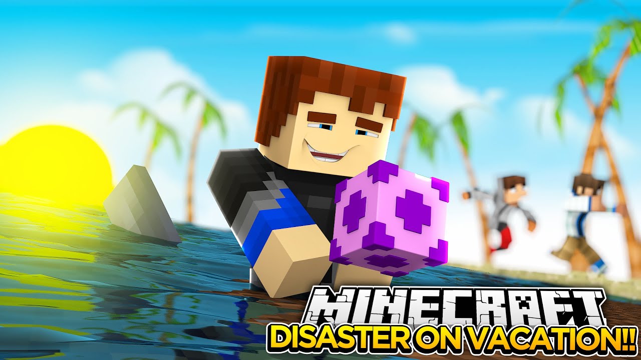 Minecraft VACATION - SHARK ATTACK IN SHALLOW WATER!!! - YouTube