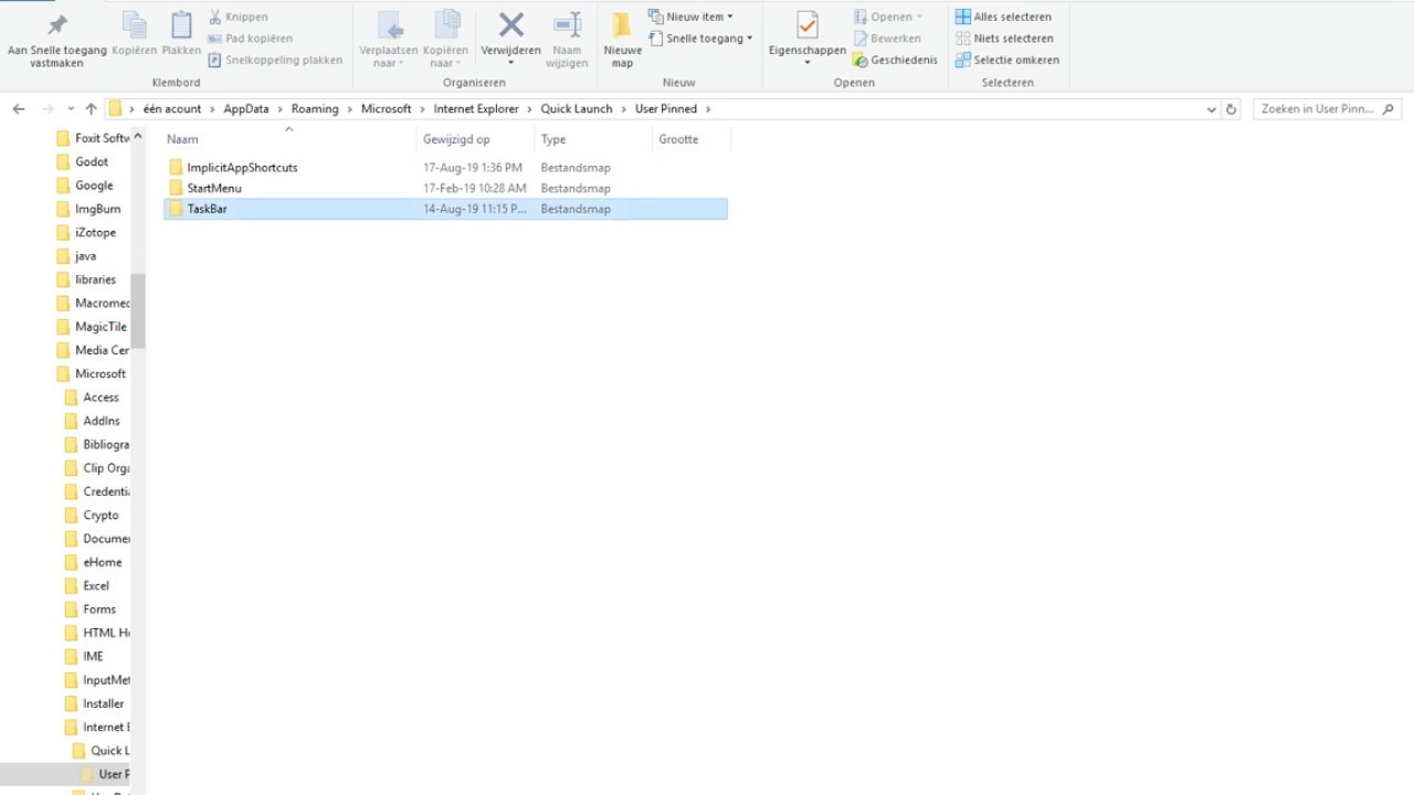 [Windows] How to acces the taskbar folder - YouTube