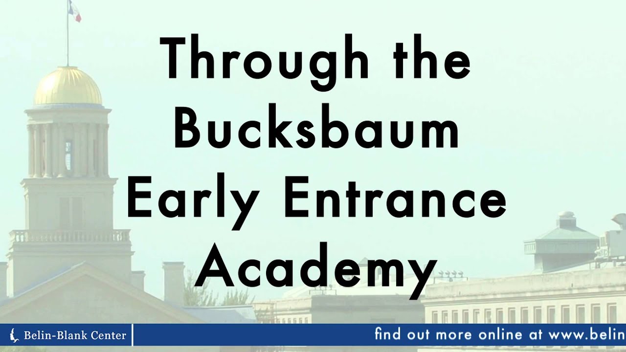 Bucksbaum Early Entrance Academy - YouTube