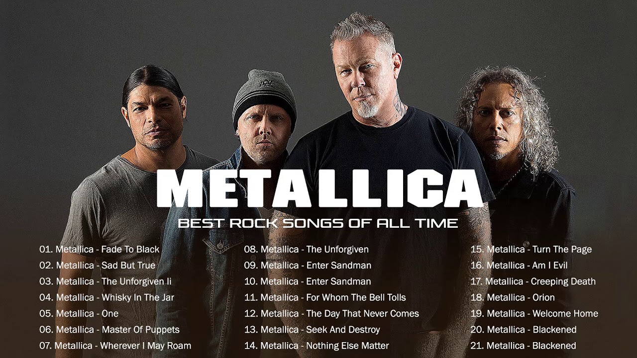 Metallica Greatest Hits Full Album 2021 - Best Of Metallica - Metallica ...