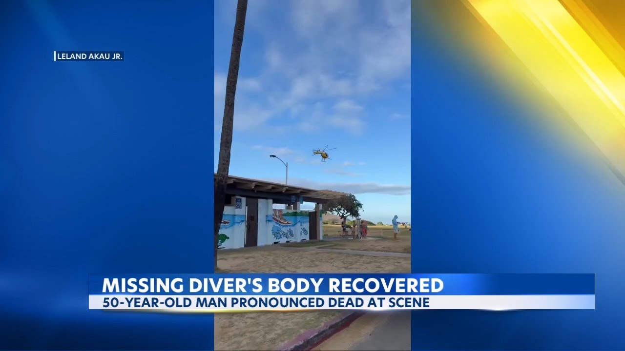 Diver’s body found off Alan Davis on East Oahu reported dead - YouTube