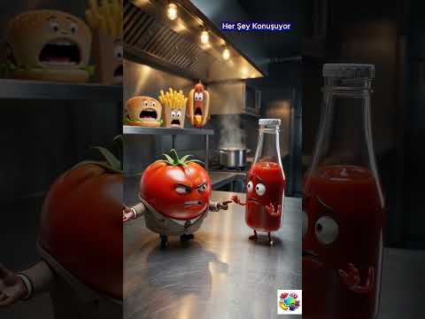 Domates Neden Bu Kadar Sinirli? Şok Sonuç! #shorts #animation #trending