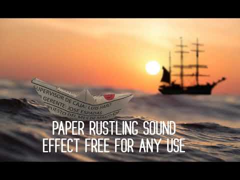 PAPER RUSTLING FREE SOUND EFFECT - YouTube
