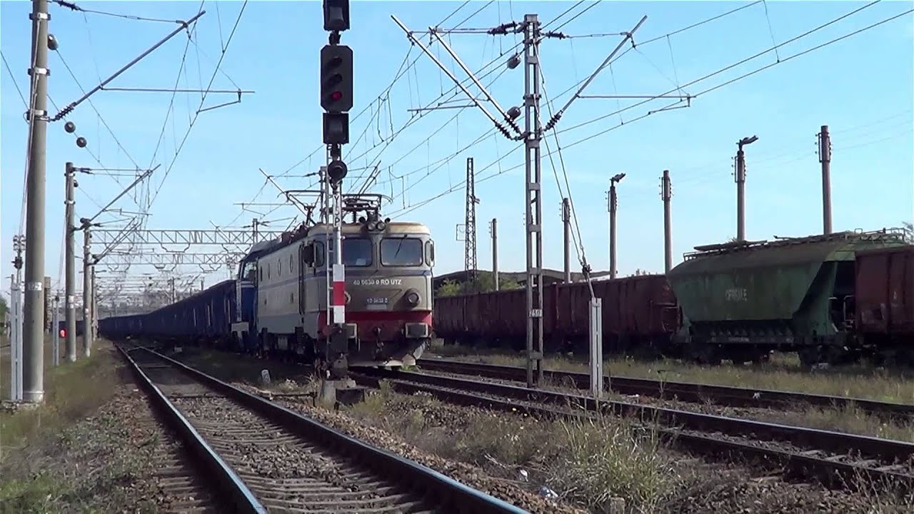 Private freight train Unicom Tranzit Romania 40-0630-0 - YouTube