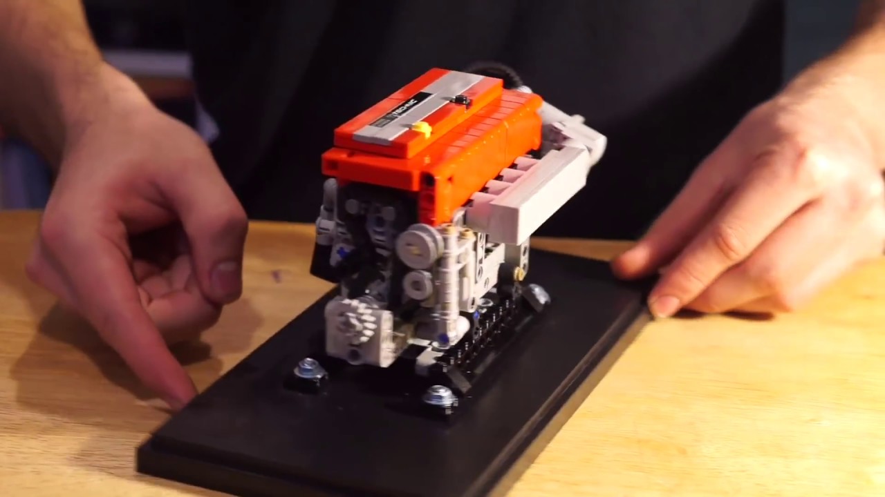Lego Honda K20 with Moving Parts and Accessories - YouTube