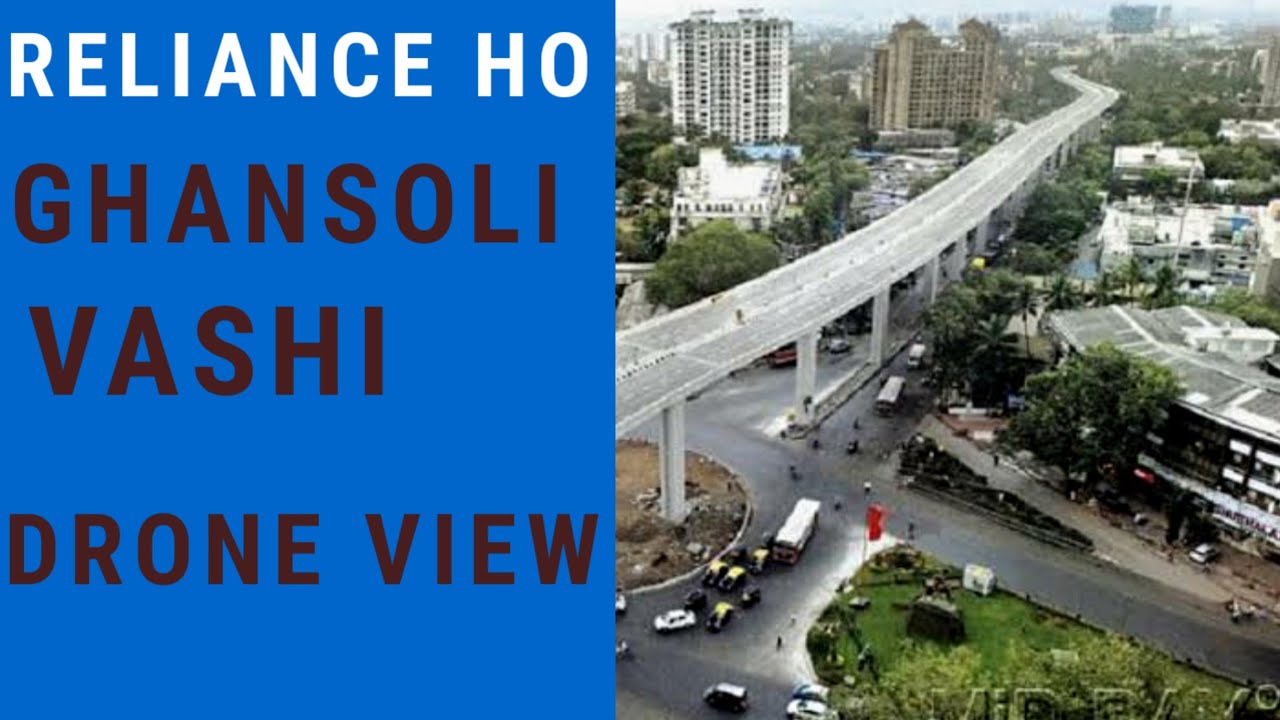 4k Ghansoli - Ghatkopar Bridge | Reliance corporate park #DroneView # ...
