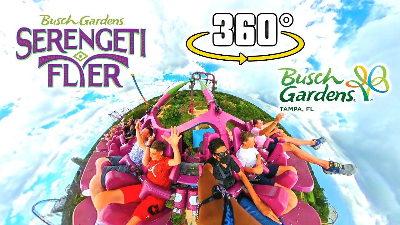 [VR 360°] Serengeti Flyer - Screamin' Swing Ride | 4K POV | Busch ...