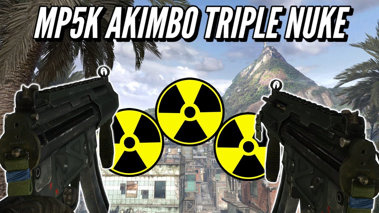 My Craziest MW2 Game To Date MP5K Akimbo TRIPLE NUKE (Almost Quad) - YouTube