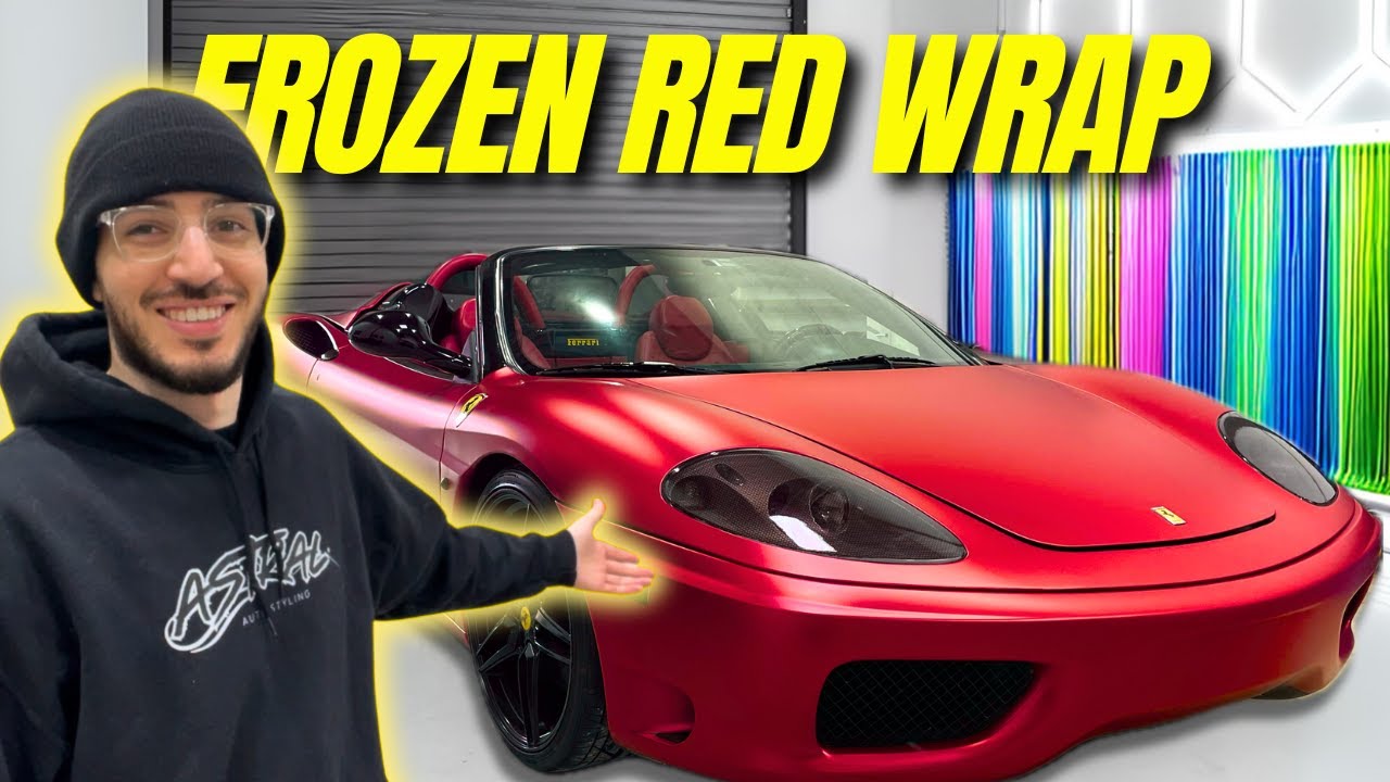 The Only Frozen Red Wrap You Need to Buy | Ferrari 360 Vinyl Wrap - YouTube