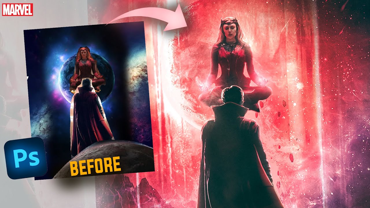 I Made This Poster For @Marvel Entertainment | Photoshop - YouTube