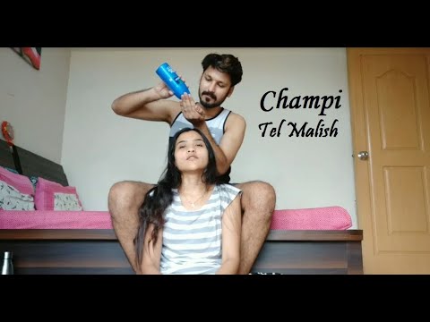 Champi - Tel Malish - तेल मालिश - Sar Jo Tera Chakraaye - Head Massage ...