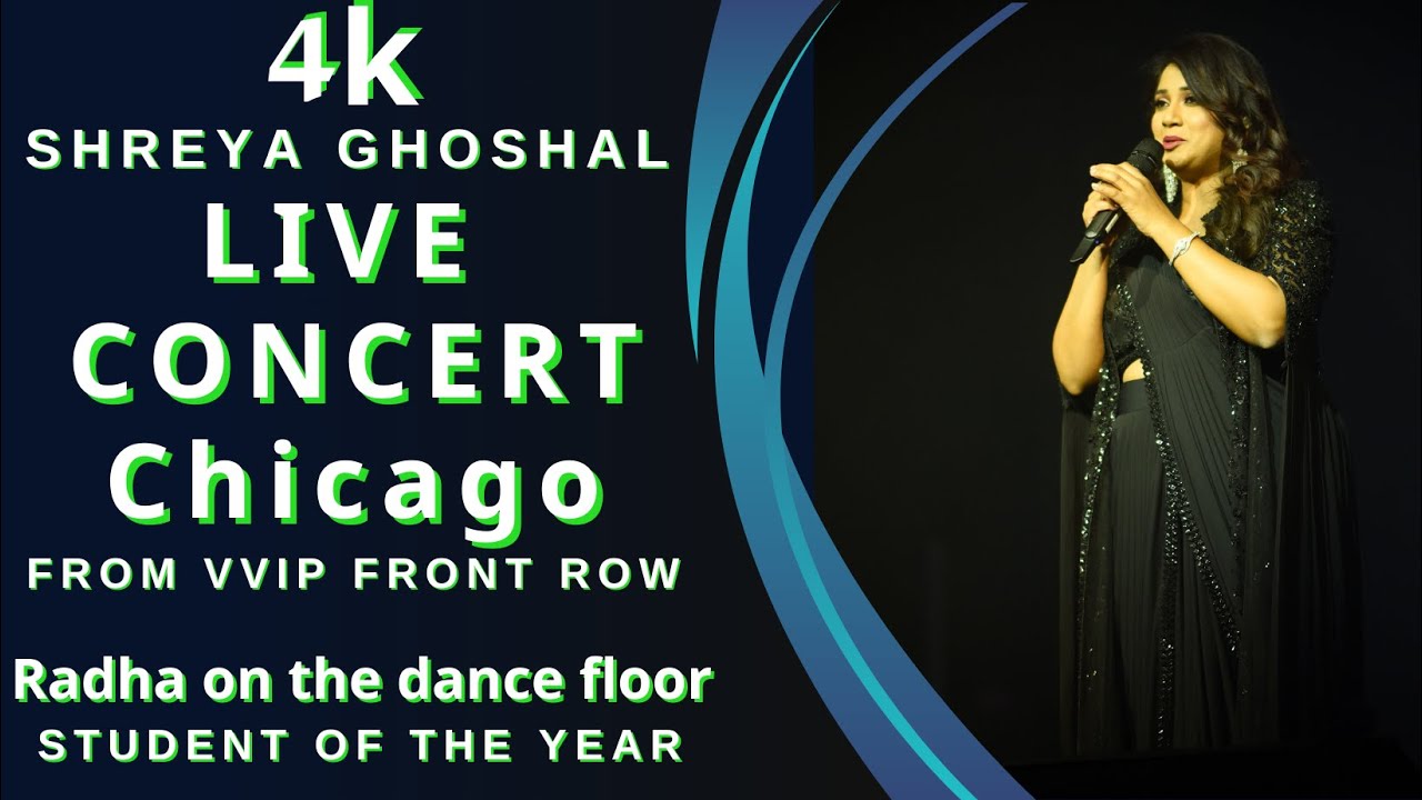 Radha - Shreya Ghoshal & Kinjal live from Chicago 2024 Concert Stage ...