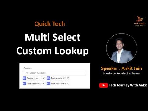 Multiple Select Custom Lookup In LWC - YouTube