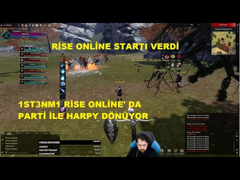 1ST3NM1 - Rise Online' da Startı Verdi | Char Açıp Mage Parti İle Slot Dönüyor - Rise Online