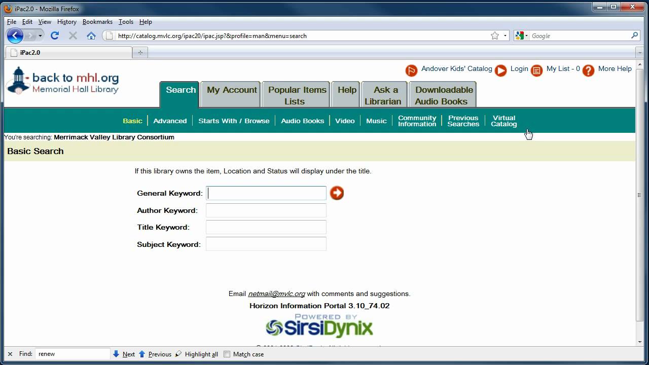 How to Renew a Book Online - YouTube