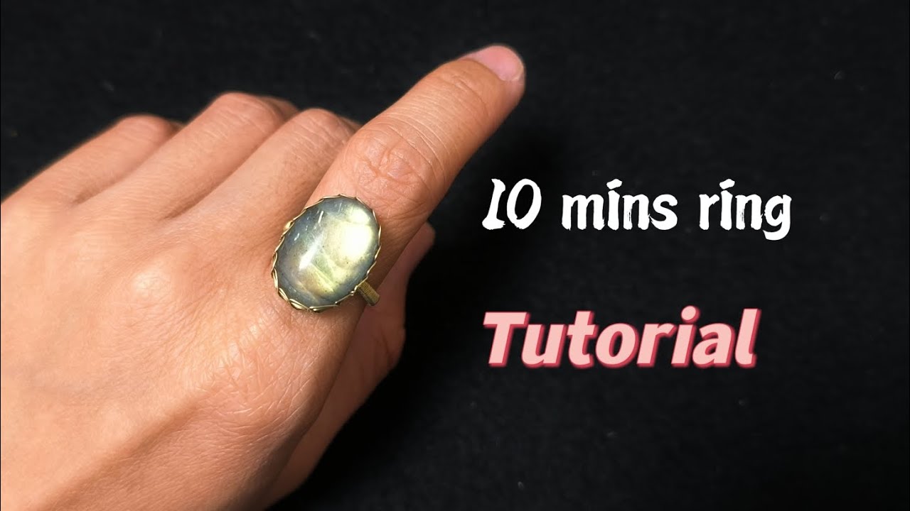 Wire wrapped ring tutorial - YouTube