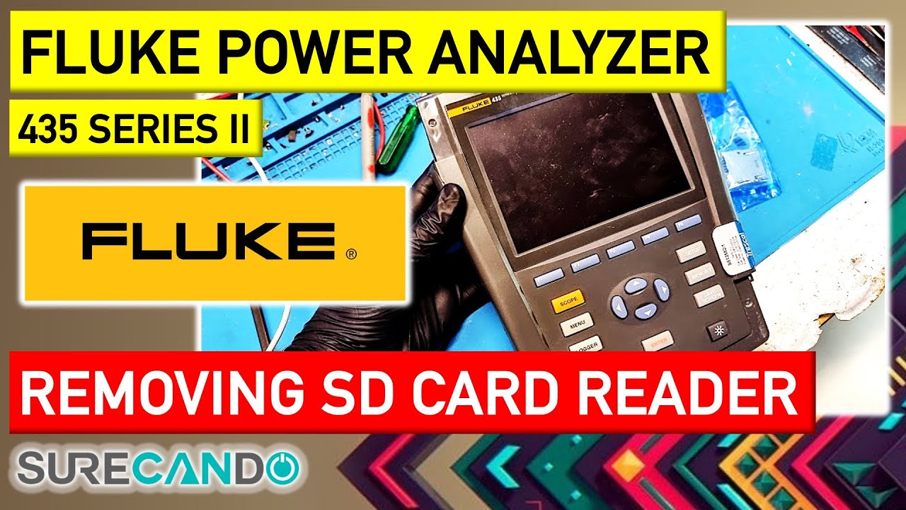 Fluke 435-II Power Quality and Energy Analyzer SD Card Removal Guide ...