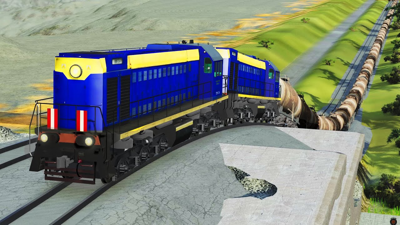 Bad Dispatcher Failure Freight Trains Accidents Derailments #10 BEAMNG ...