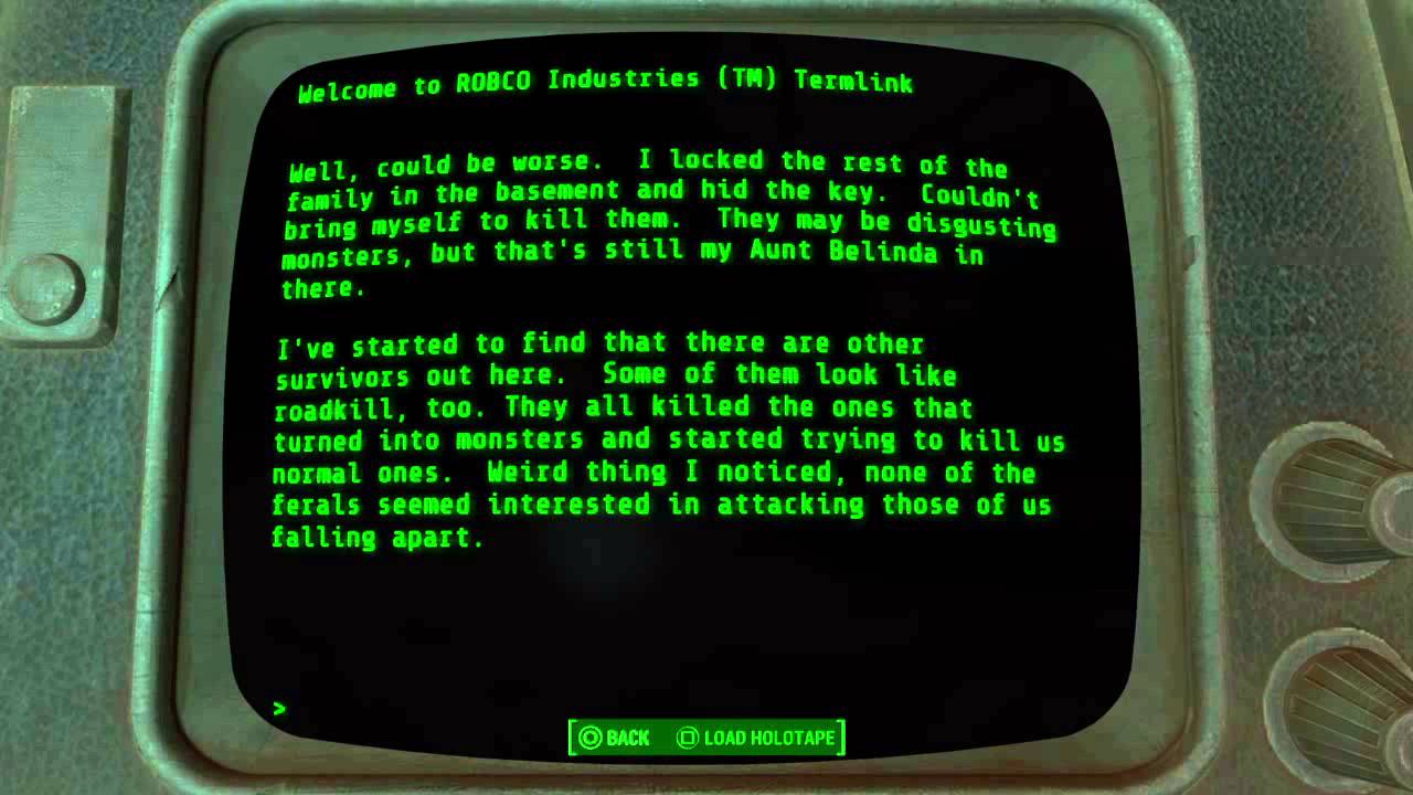 Fallout 4: Theodore Croup's Terminal Entries - YouTube