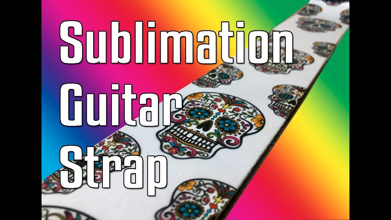 Sublimation guitar strap printing with SubliSplash ink - YouTube