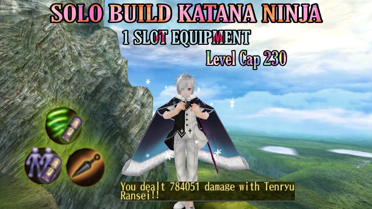 Toram Online - Katana Ninja Build Level 230 | 1 Slot Equipment (Solo ...