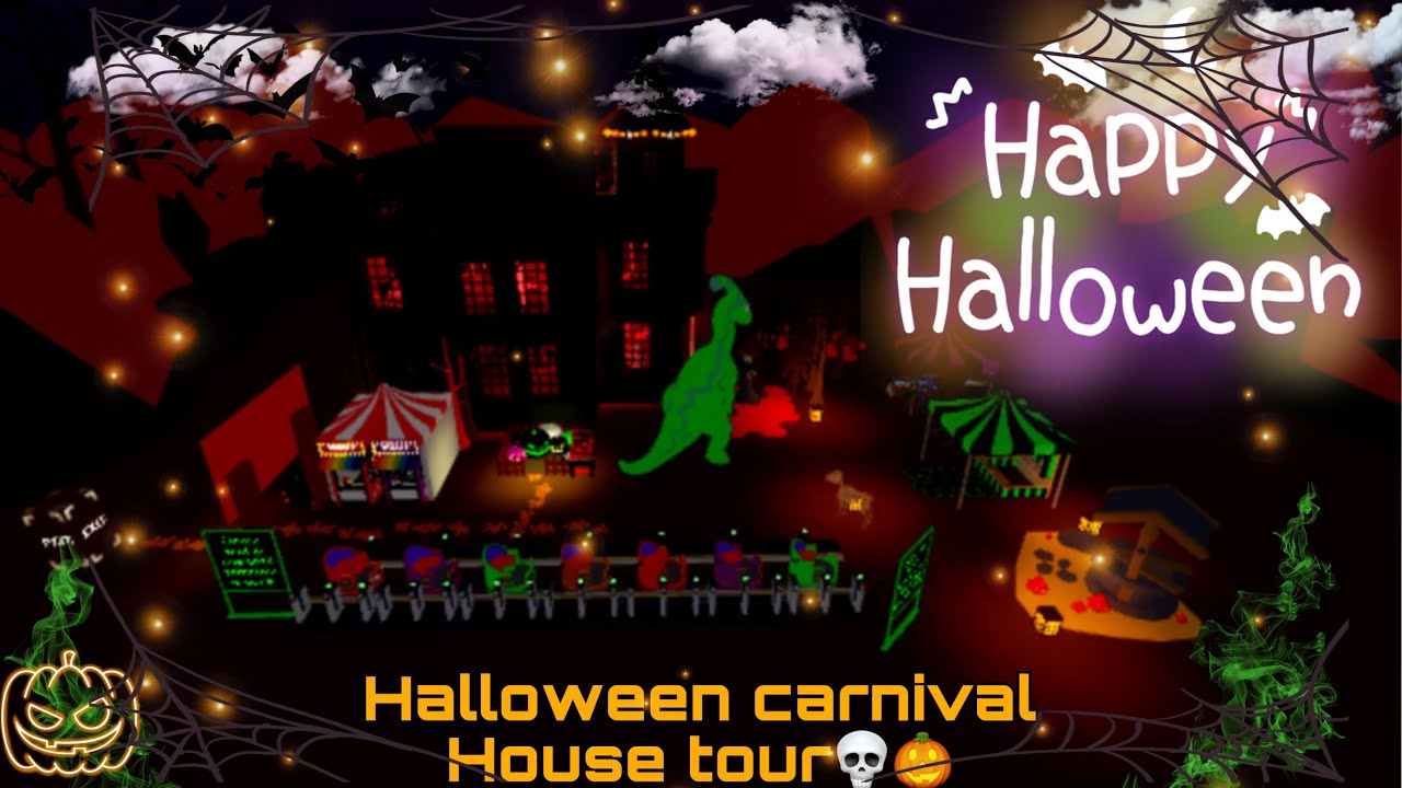 Halloween Carnival house tour||Club Roblox Haunted house|| - YouTube
