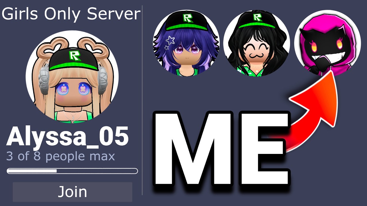 Sneaking Into A GIRLS ONLY SERVER... - YouTube