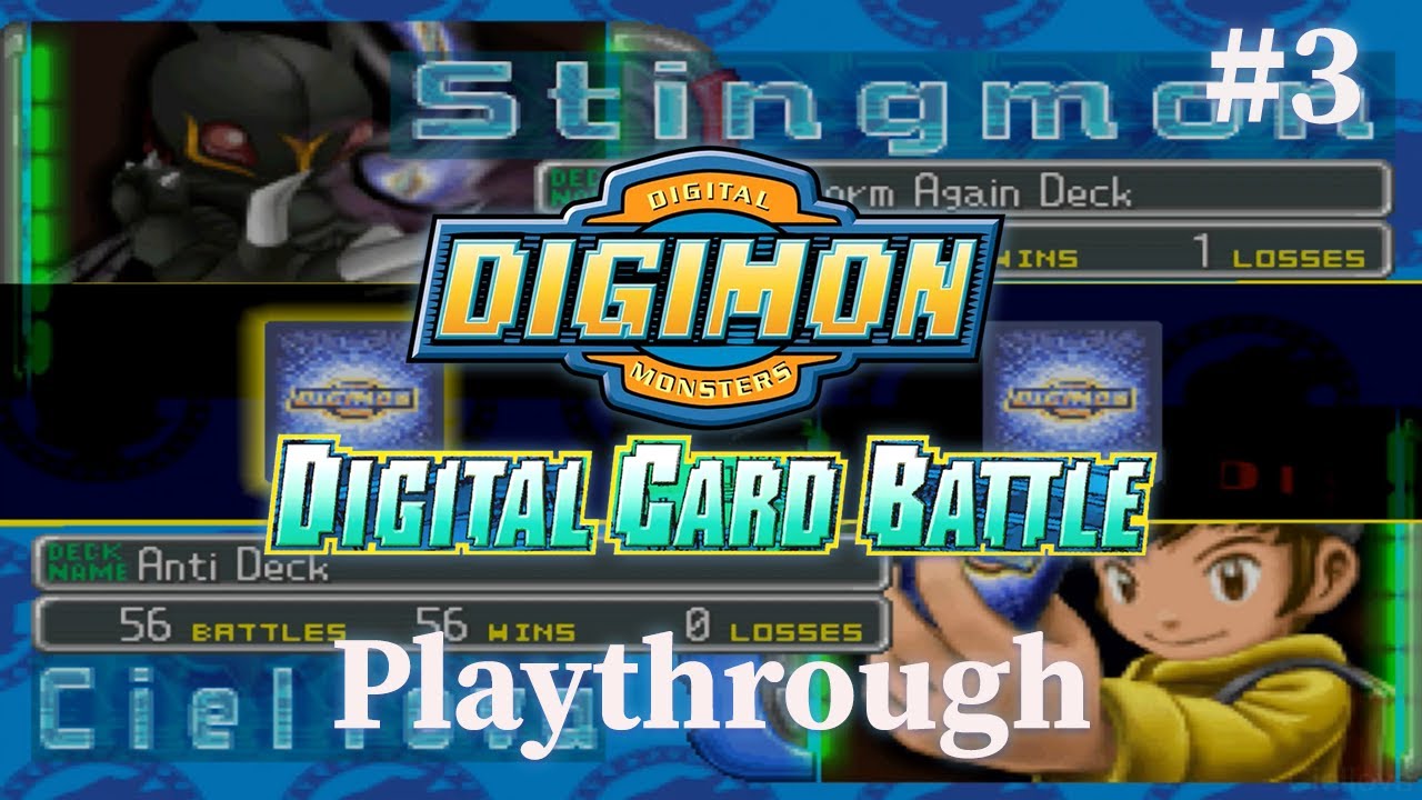 Digimon Digital Card Battle - Playthrough #3 | Dark - Pyramid City | No ...