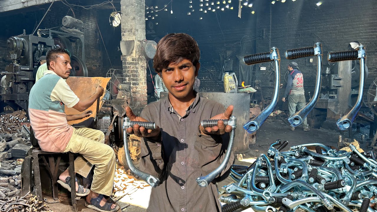 Incredible Manufacturing Process of Making Honda Bike Kick in a Local ...