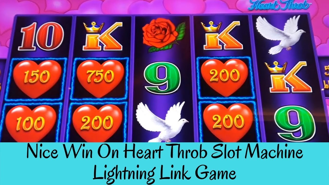 NICE WIN ON HEART THROB SLOT MACHINE - LIGHTNING LINK GAME - SunFlower ...