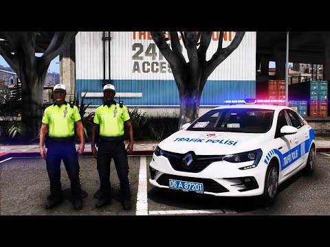 ÇEVİRMEDE KAVGA !!! MEGANE 4 İLE TRAFİK DEVRİYESİ | GTA 5 TRAFİK POLİSİ MODU #hedef50abone