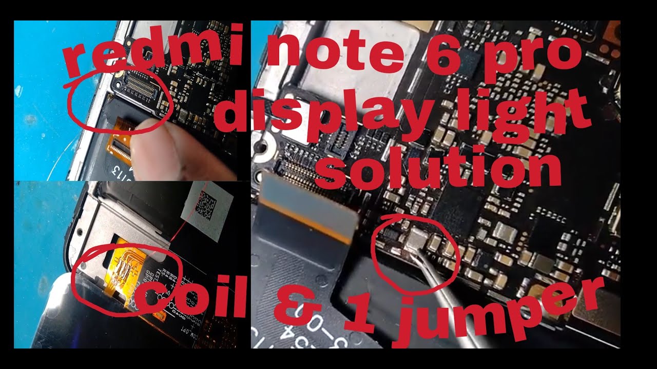 Mi redmi note 6 pro display light solution/ 100% tested & working/water ...