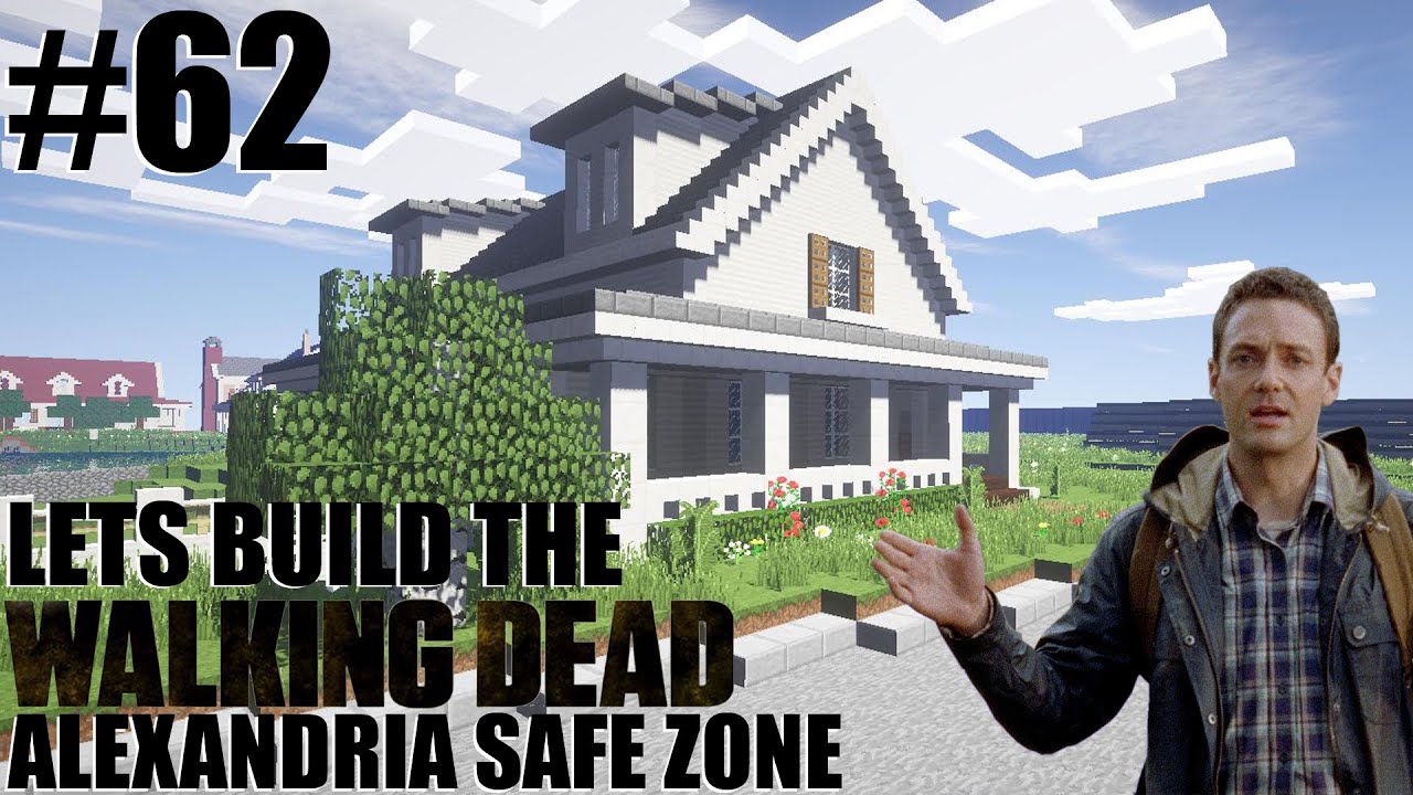 Minecraft | Lets Build The Walking Dead | Alexandria Safe Zone | Lake ...