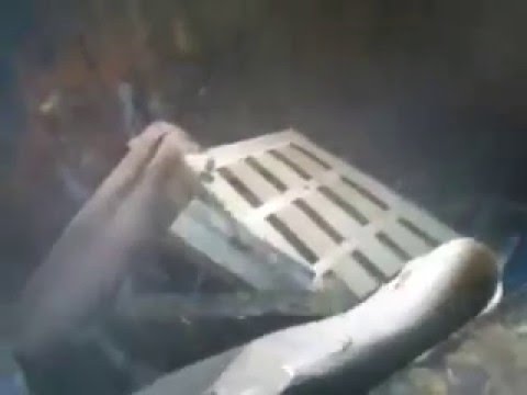 Compactor crush Bulky Trash - YouTube