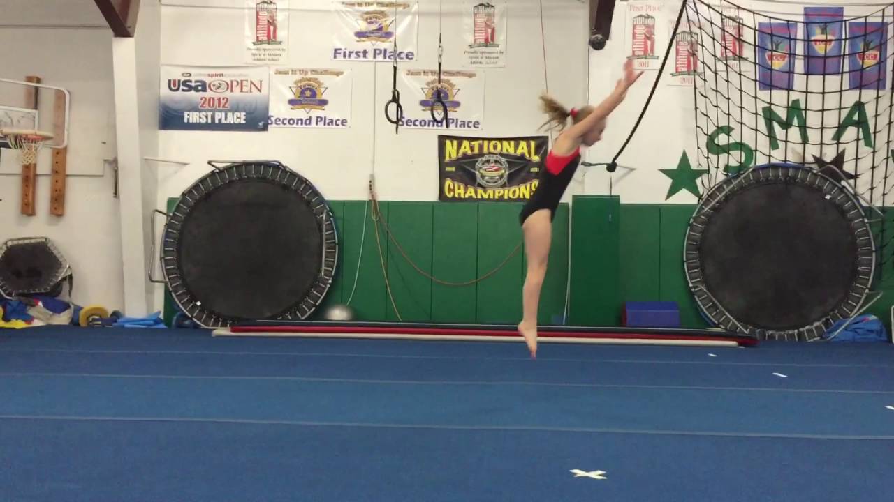 Round off backward roll - YouTube