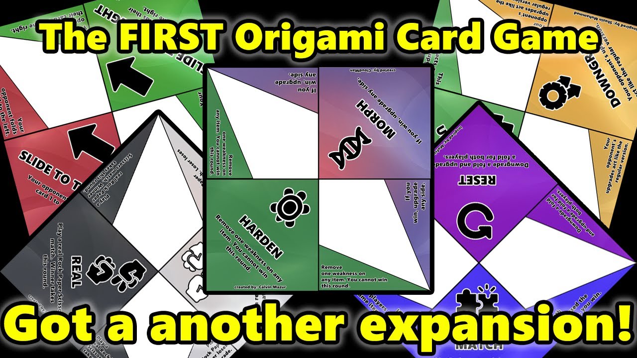 A Fan made Expansion to the FIRST EVER Origami Card Game - YouTube