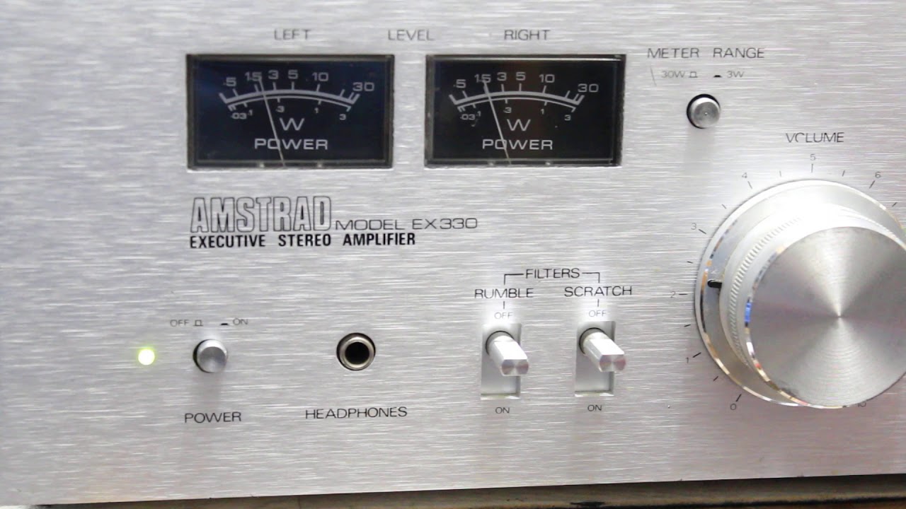 Amstrad EX330 HI-FI Amplifier - YouTube