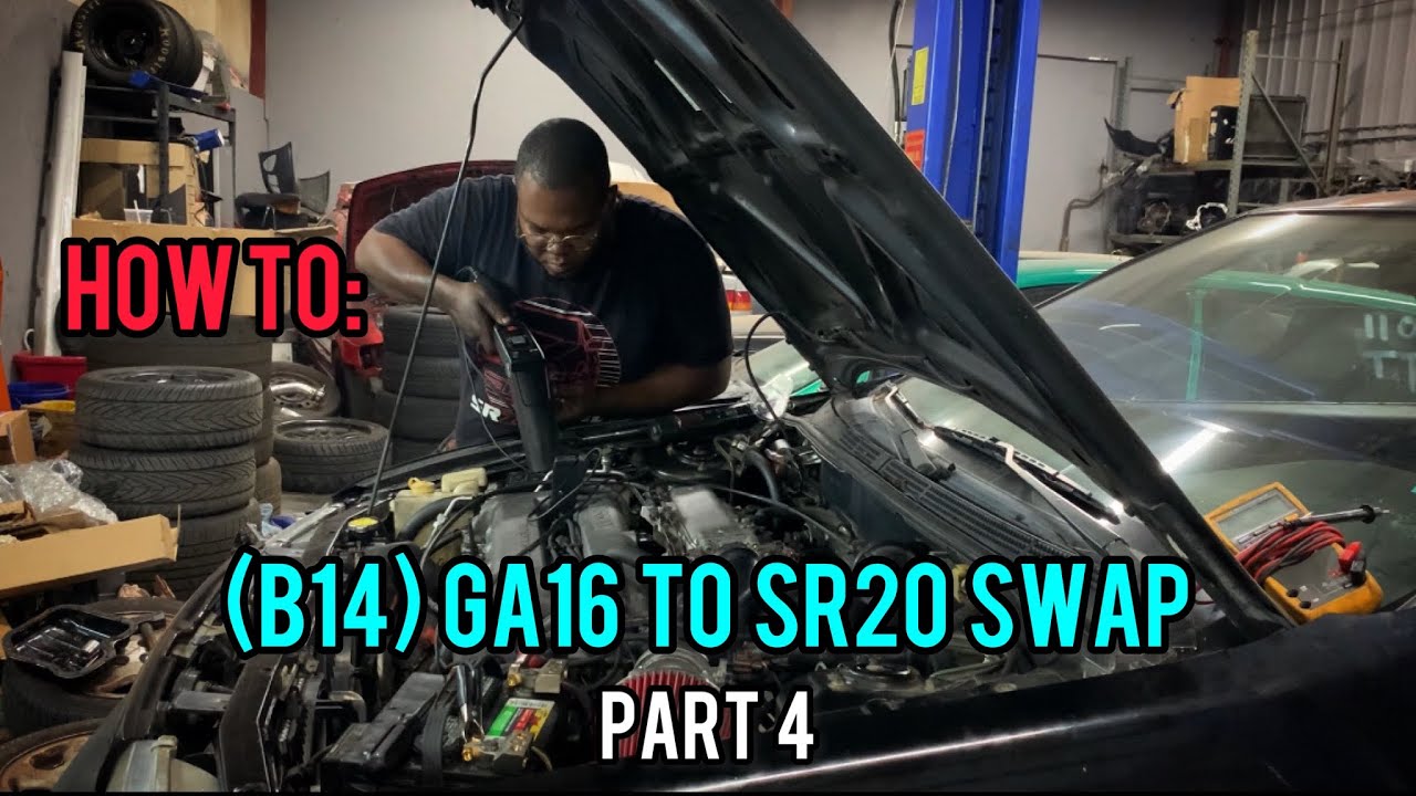 (B14) GA16 to SR20 swap Pt.4 - YouTube