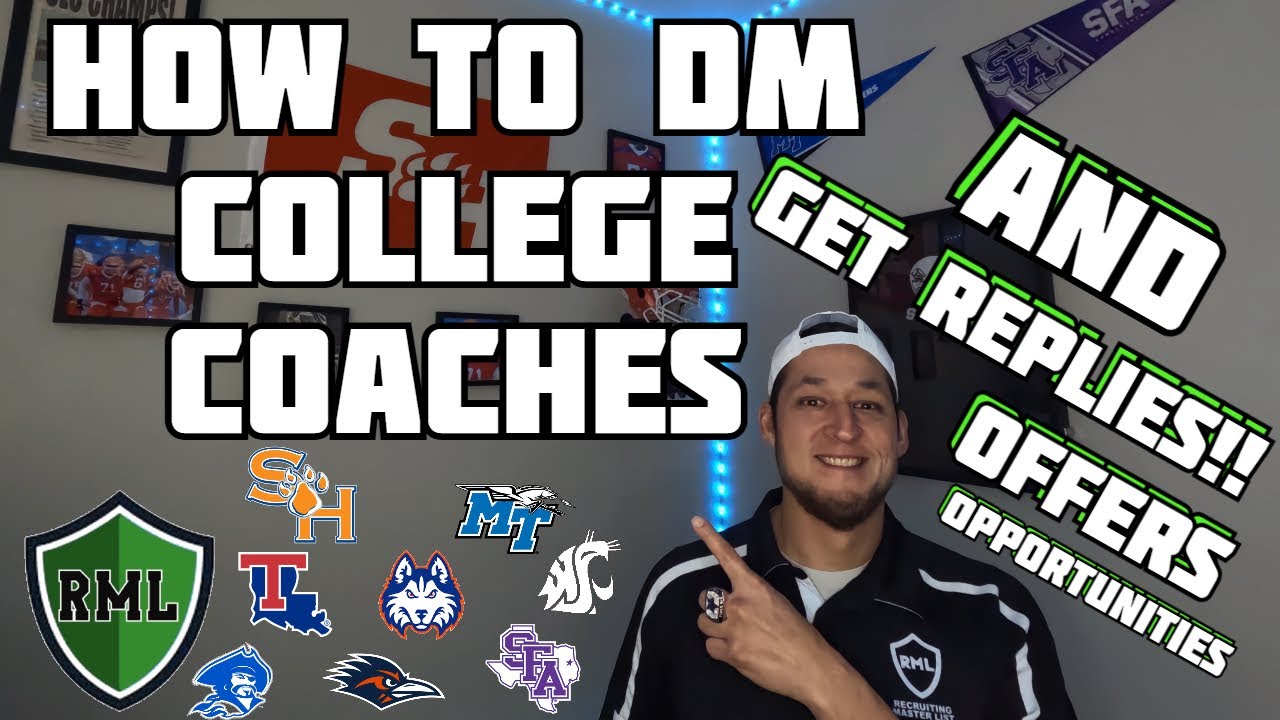 How To DM College Coaches on Twitter/X & Get Replies! Scholarship ...