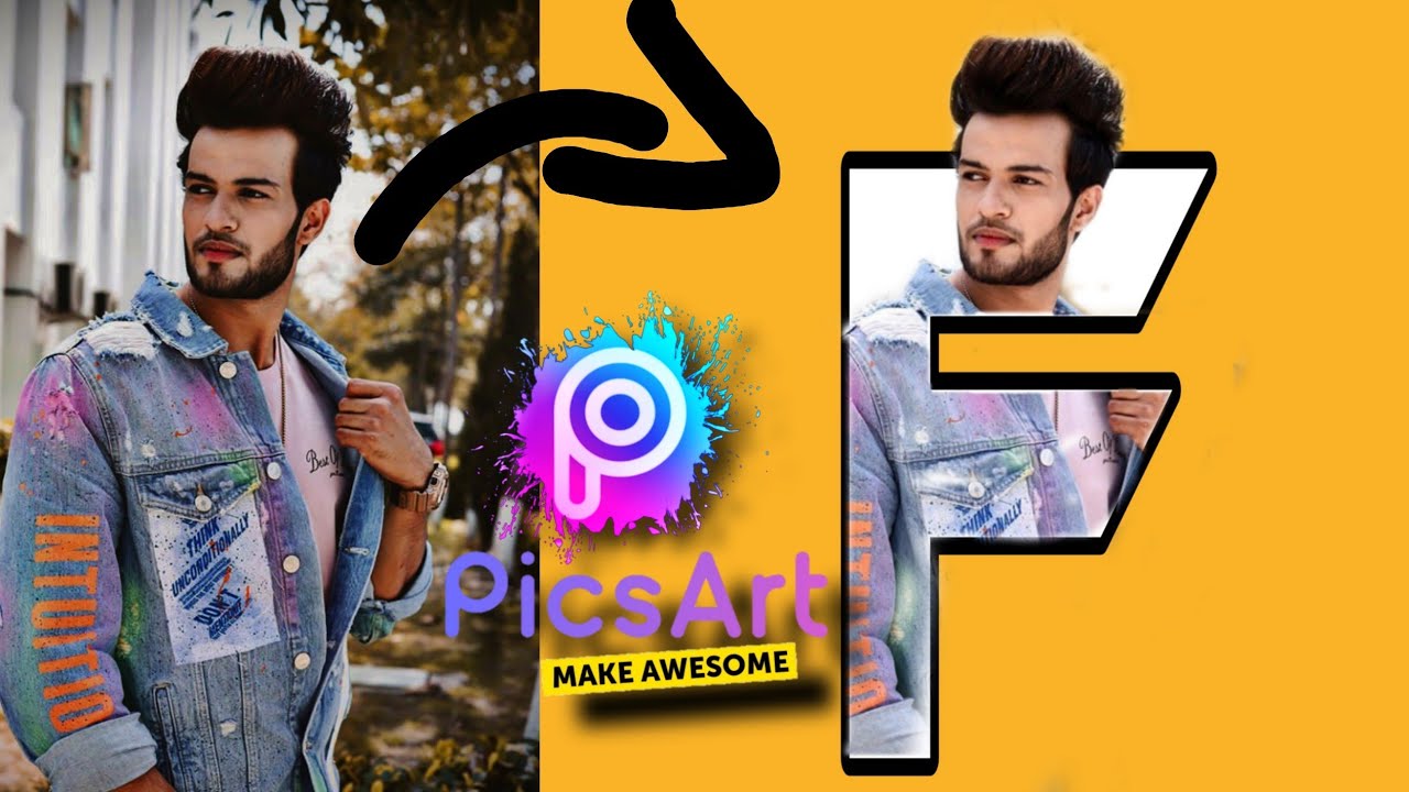 Alphabet photo editing | name photo editing in pics art | concept ...