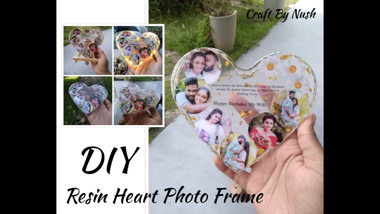 Resin Heart Photo Frame/DIY/Resin Craft - YouTube